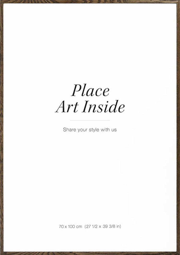 Picture frame in dark wood, 70x100