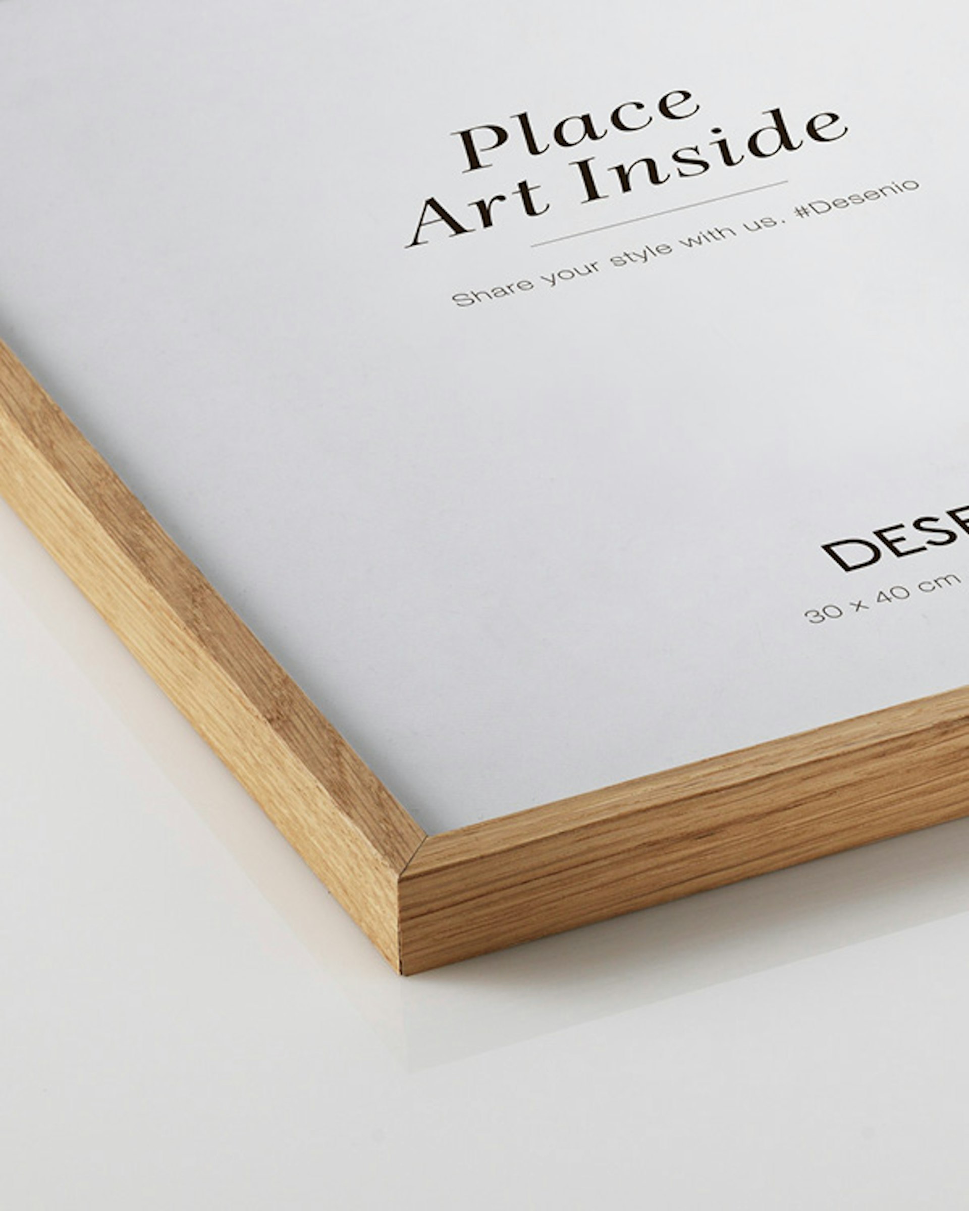 Oak picture frame, 50x50 - Wooden oak frame, 50x50 - Desenio.co.uk