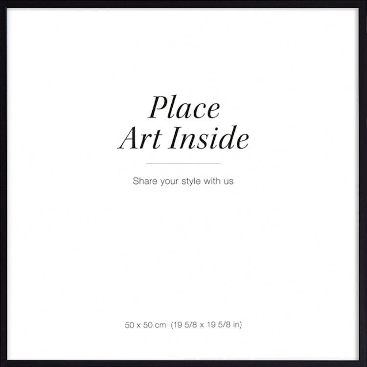 Black picture frame, 50x50 - Black wood frame - desenio.co.uk