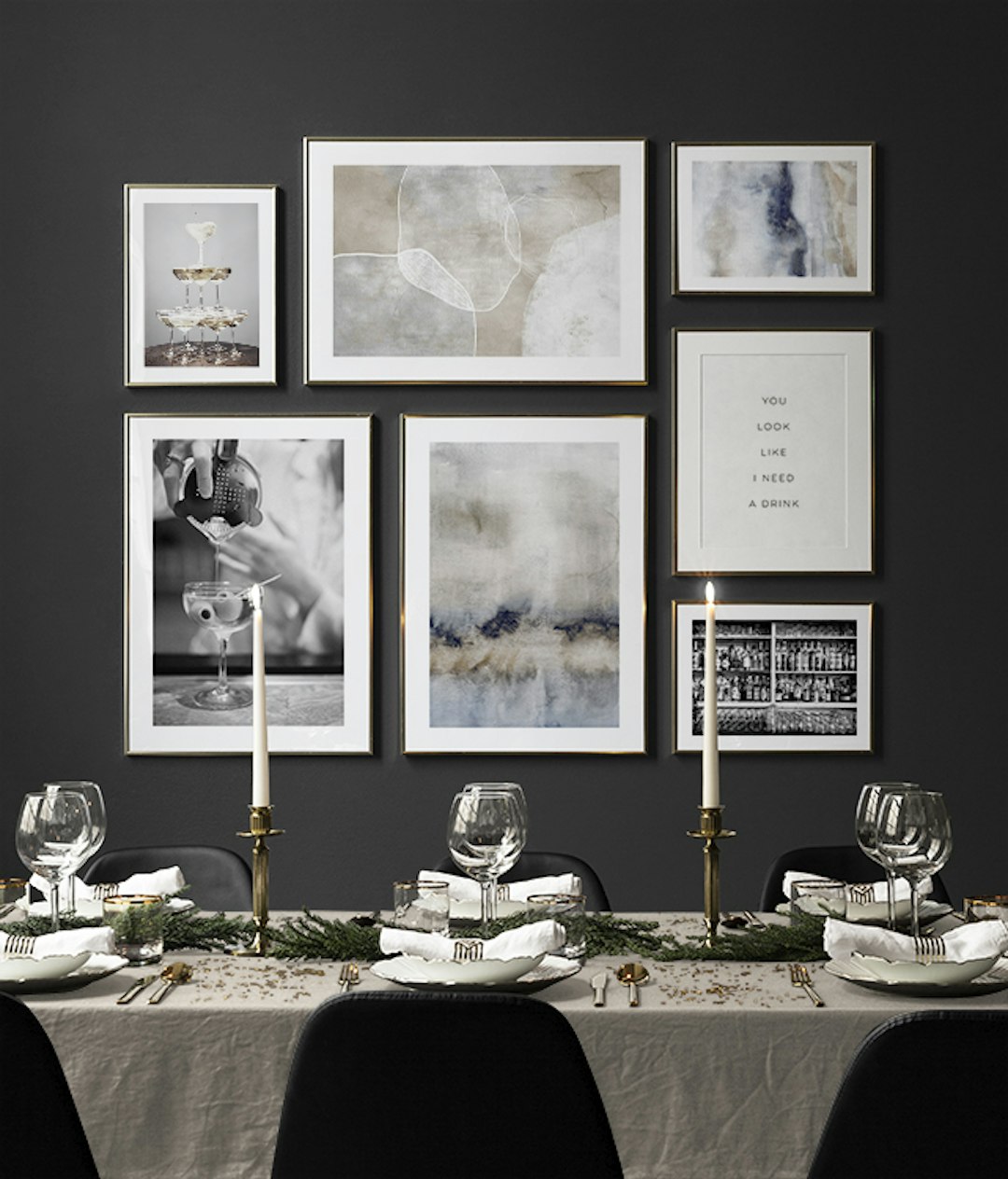 Picture wall for the kitchen. Stylish posters and art prints at Desenio