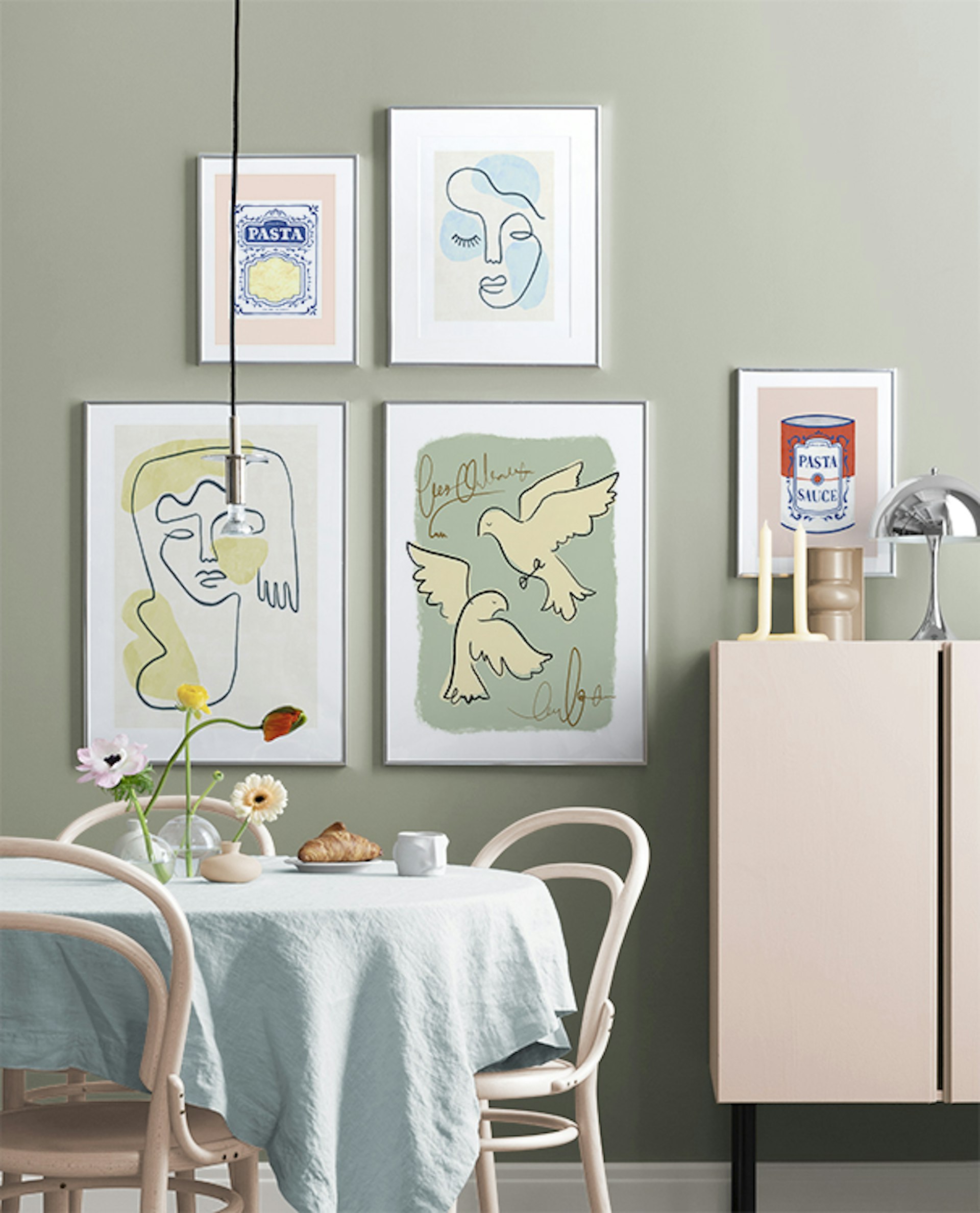 Kitchen wall art ideas | Gallery walls | Desenio.co.uk