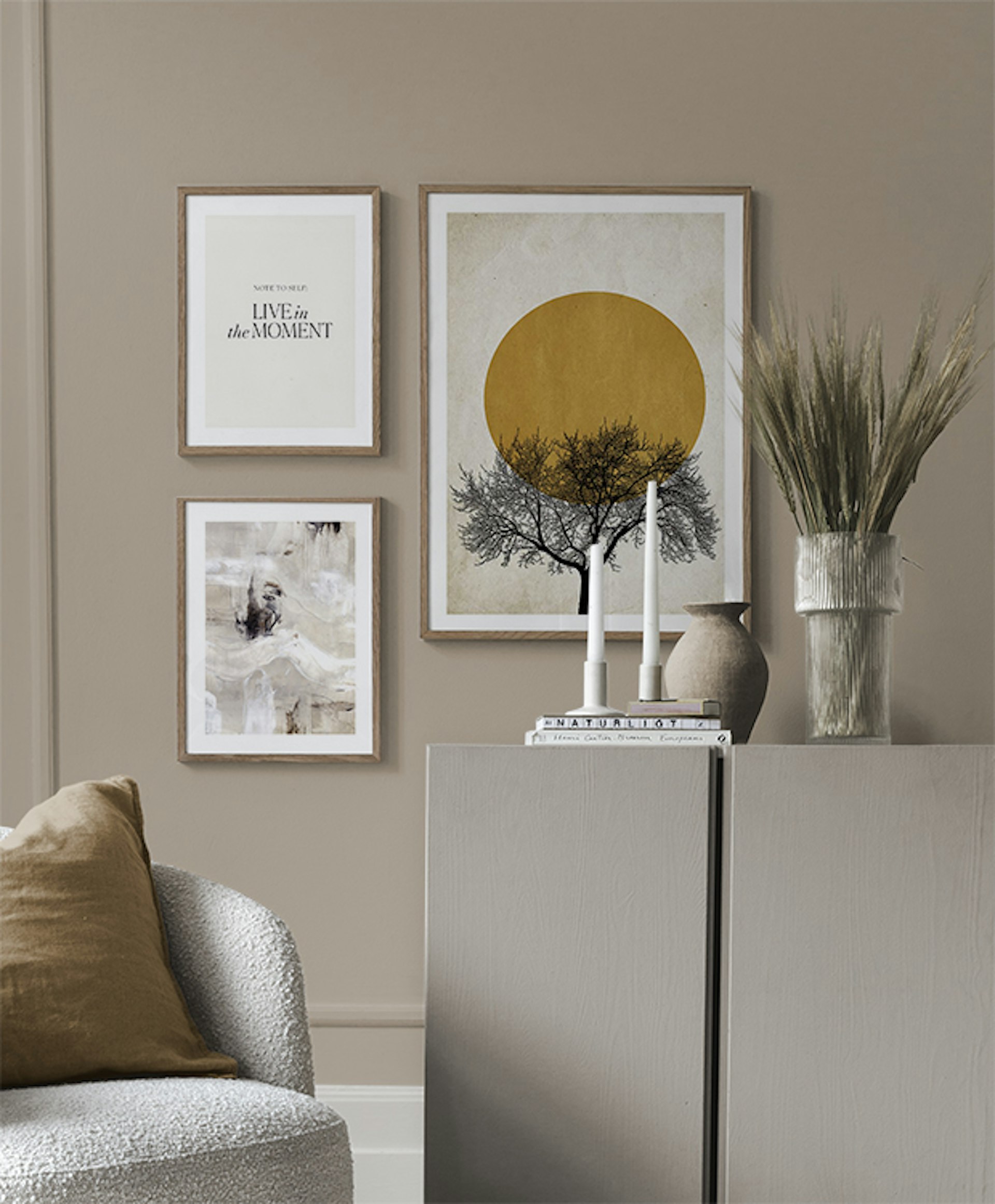 Interieurtips en fotowand in de hal | Mooie hal met posters en prints ...