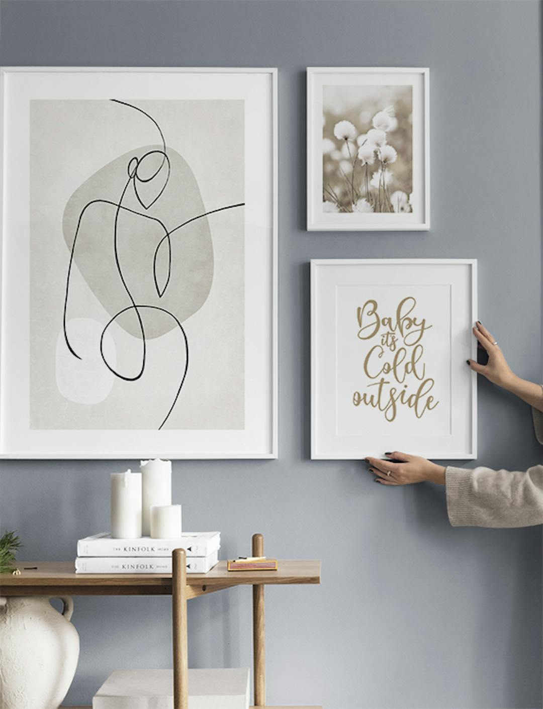 Line Art gallery walls