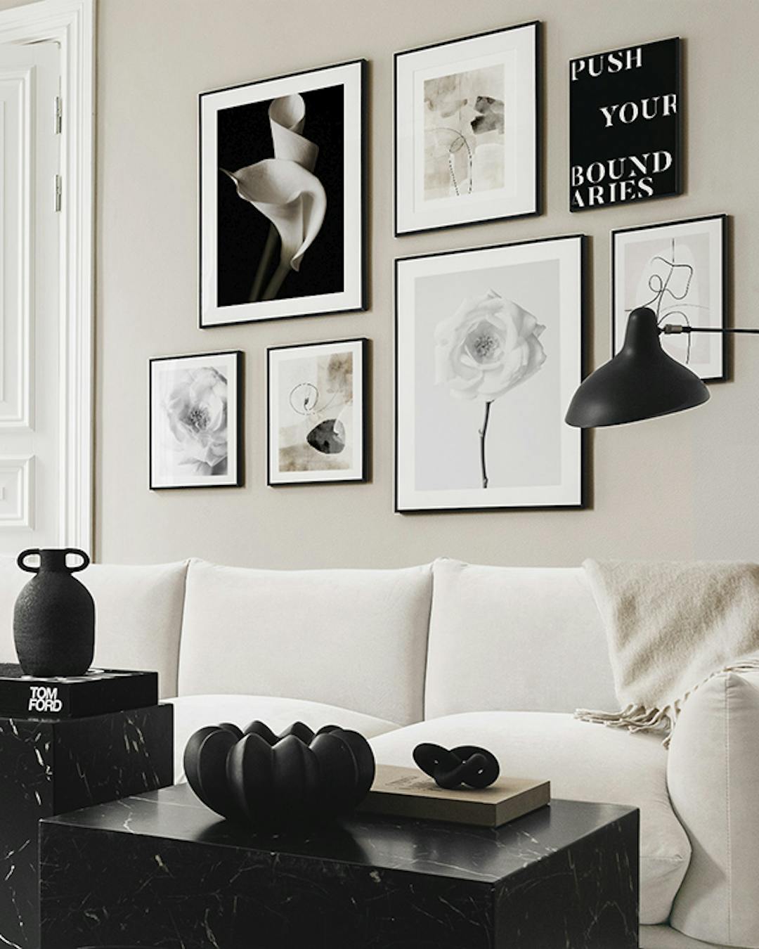 Line Art gallery walls