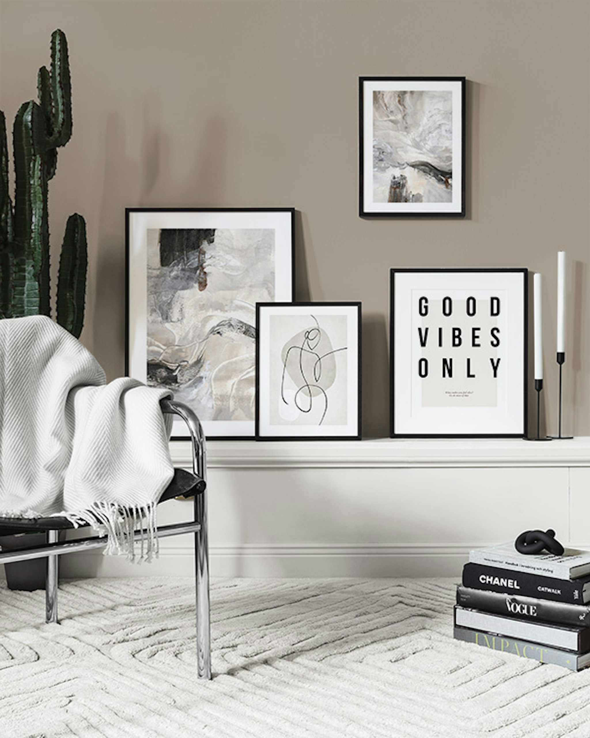 Line Art gallery walls