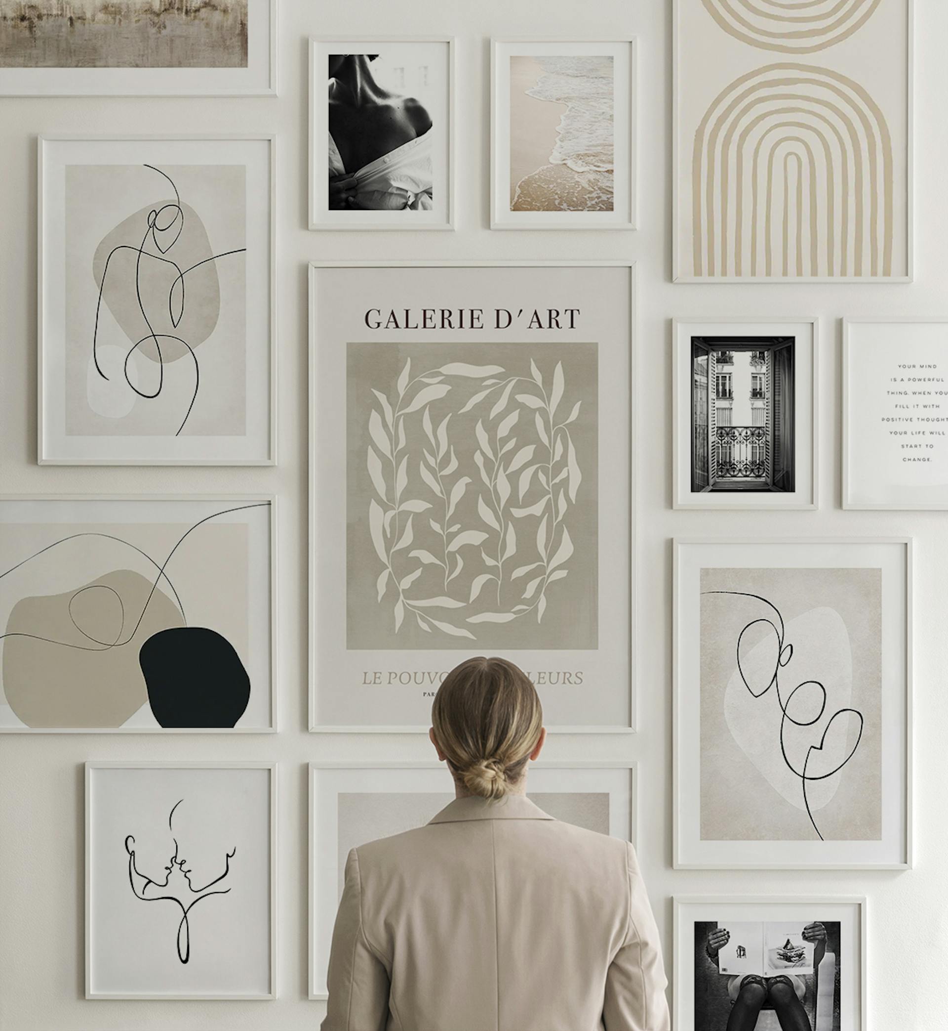 The Finger Poster - Dito in bianco e nero - desenio.it