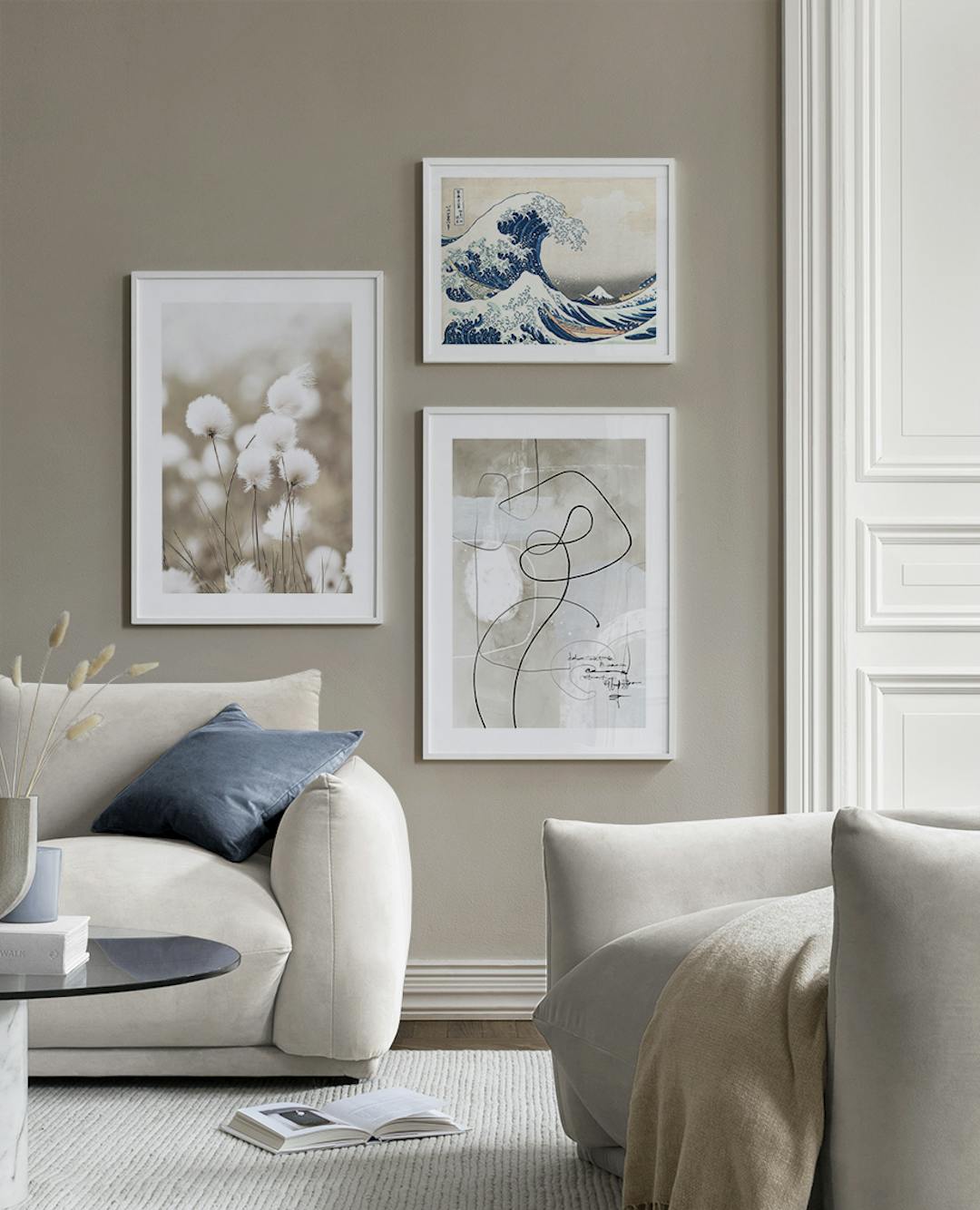 Line Art gallery walls