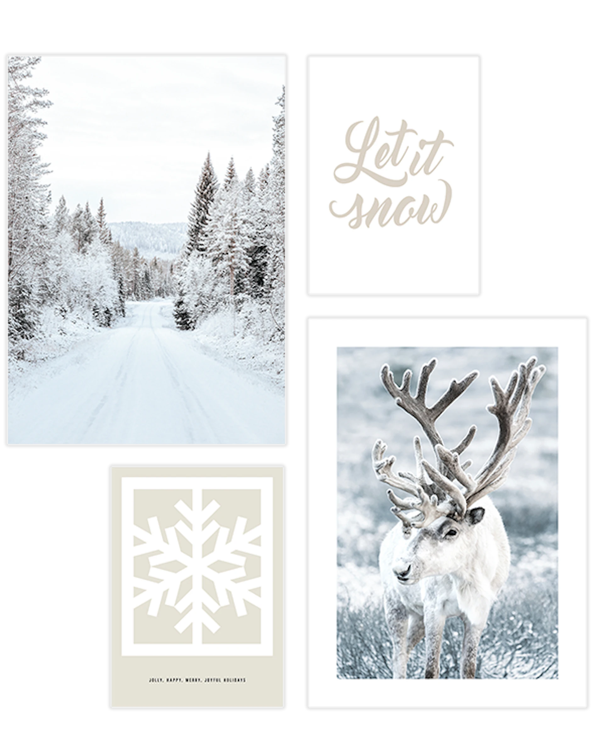 Snowy Season Collection Poster pack