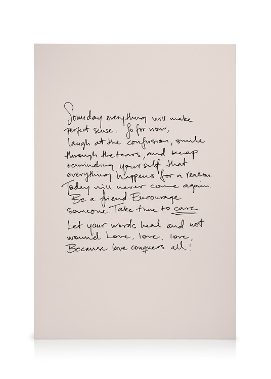 The Letter Canvas print - Love in a letter - desenio.be