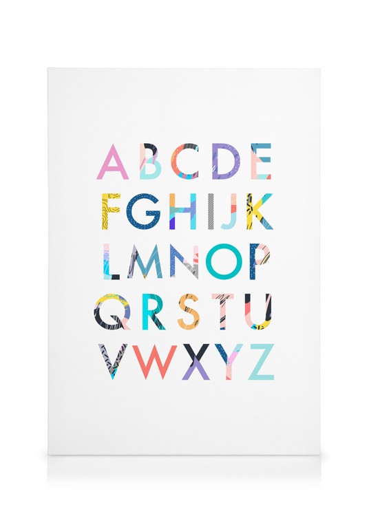 Color Alphabet Tableau sur toile