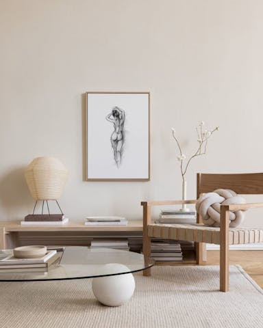 Posing Sketch Tableau sur toile