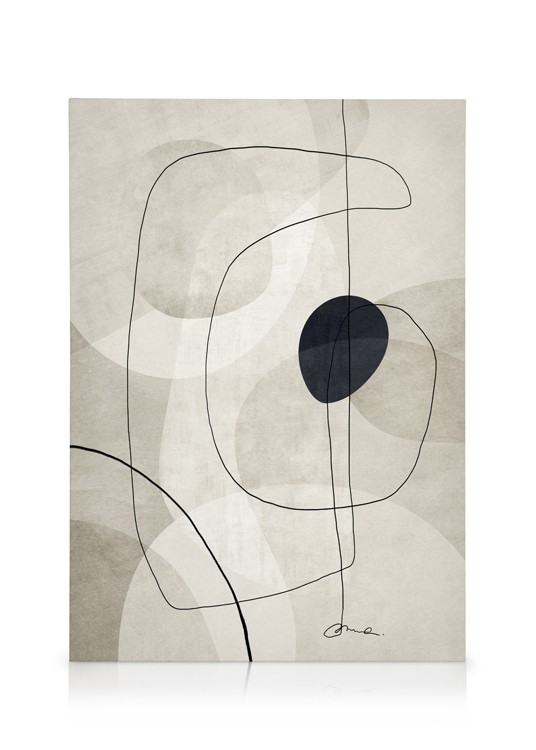 Beige Graphics No1 Tableau sur toile - Art graphique beige - desenio.fr