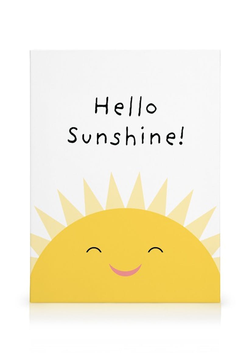 Hello Sunshine Canvas - Smiling sun - desenio.com