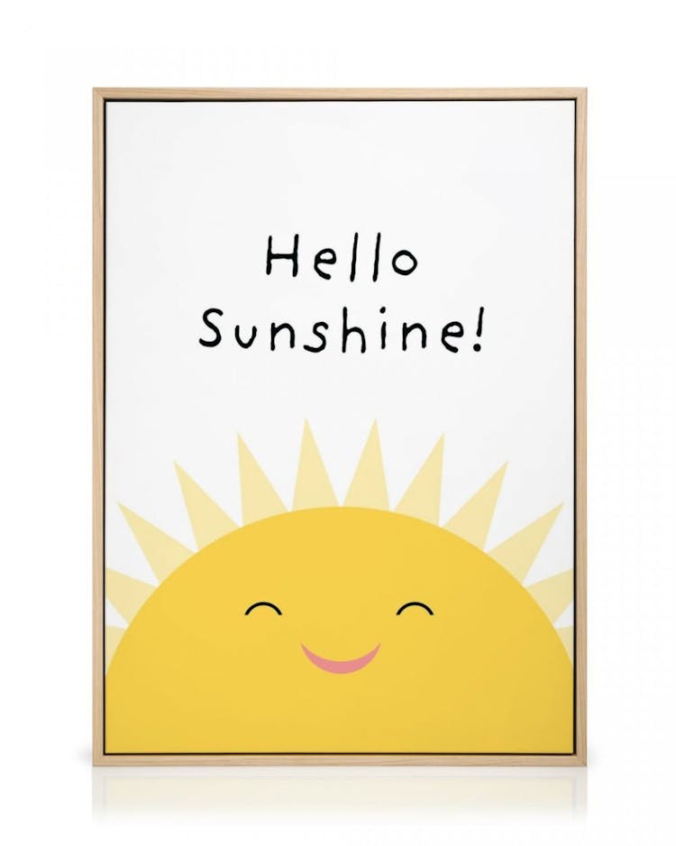 Hello Sunshine Canvas - Smiling sun - desenio.com