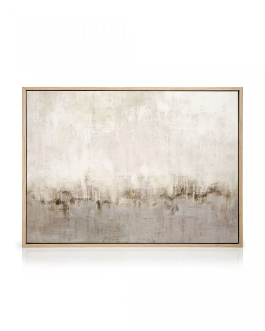 Abstract Scenery No1 Canvas - Beige painting - desenio.com.au