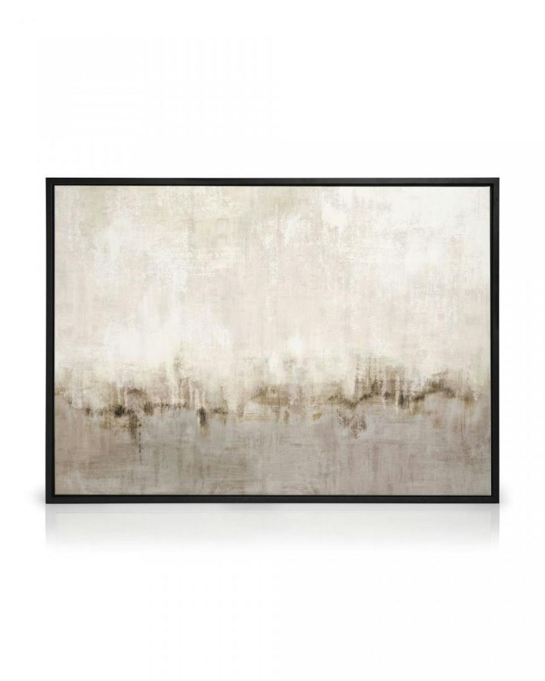 Abstract Scenery No1 Canvas - Beige painting - desenio.com.au