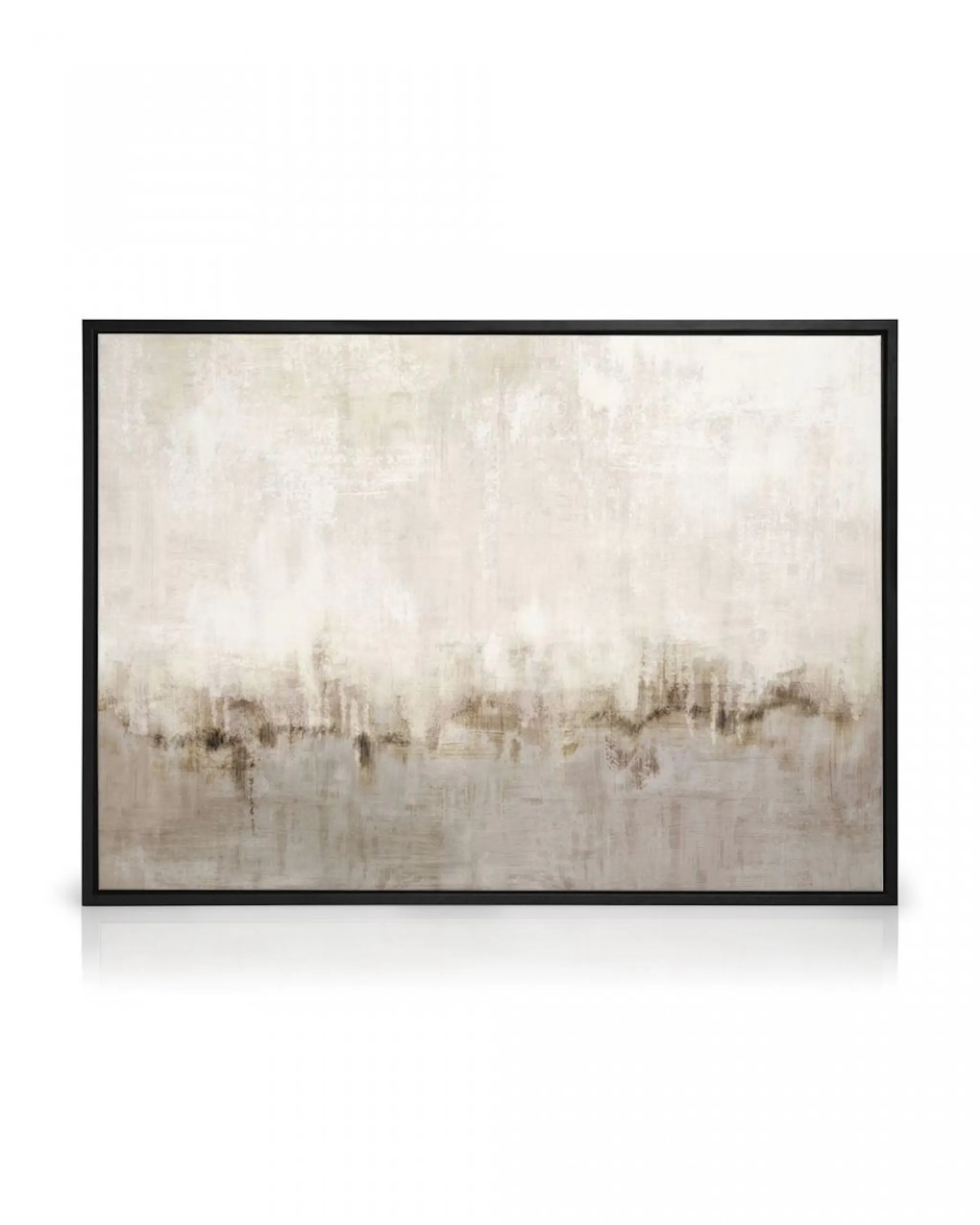 Abstract Scenery No1 Canvas - Beige painting - desenio.com