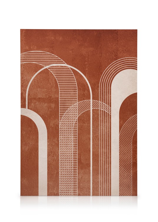 Abstract Arches Quadro em tela - Linhas e arcos - Desenio.pt