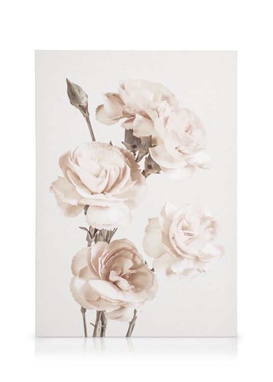 The Beauty Of Flowers Tableau sur toile - Fleurs en beige - desenio.fr
