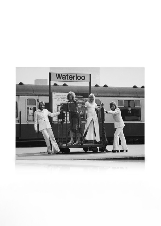 ABBA Canvas print - ABBA op Waterloo - desenio.nl
