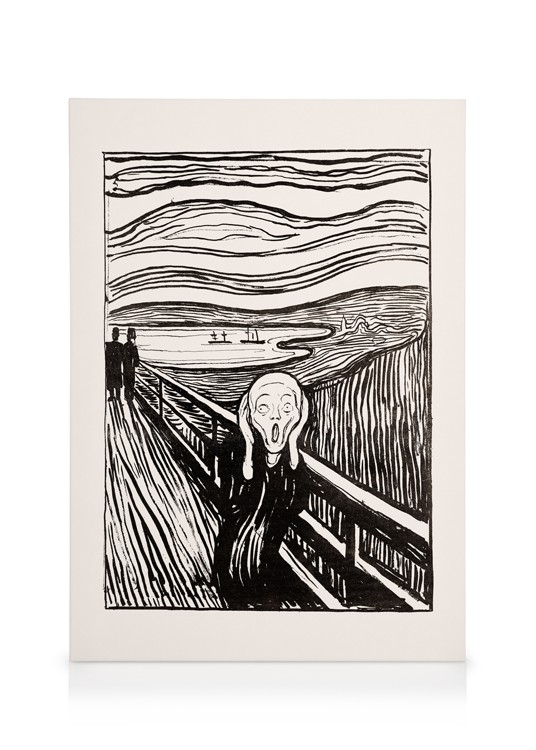 Edvard Munch - The Scream Tableau sur toile - Le Cri beige - desenio.be