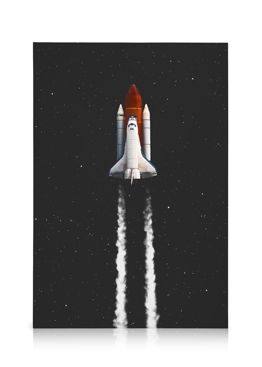 Space Shuttle Launch Canvas print - Lancering in de ruimte - desenio.nl
