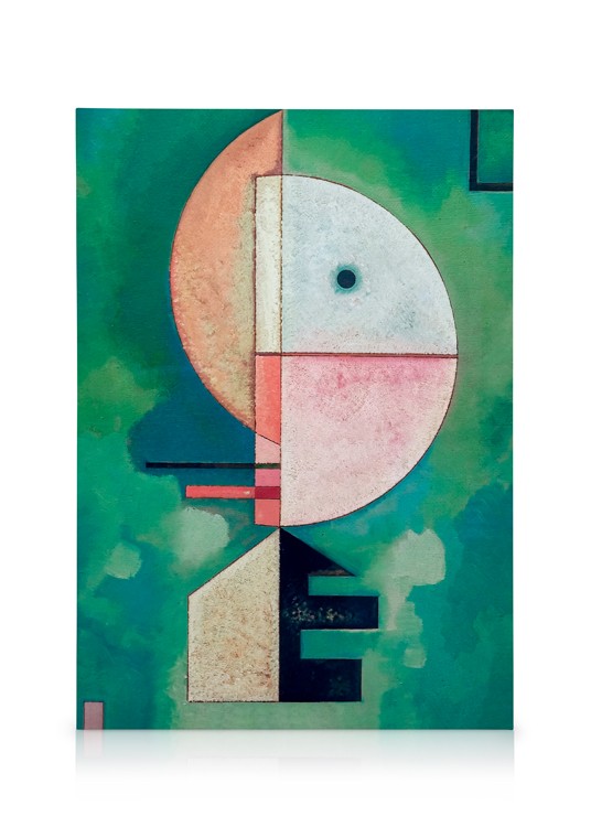 Kandinsky - Upward Canvas print - Groen abstract gezicht - desenio.be