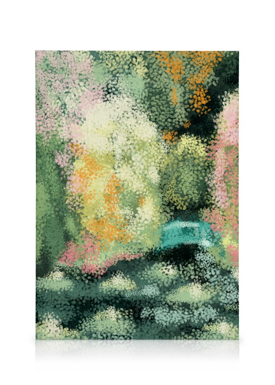 Impressions No1 Canvas print - Groene abstracte schilderkunst - desenio.nl