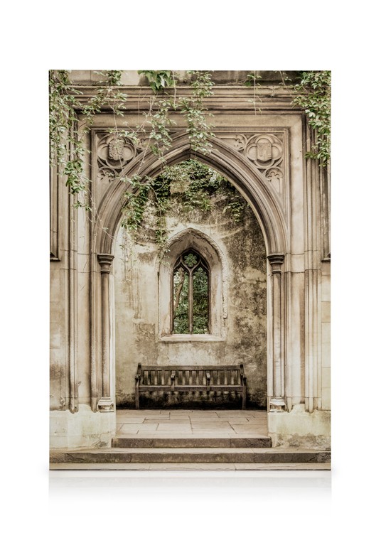 Ancient Arch Tableau sur toile - Arche ancienne beige - desenio.fr