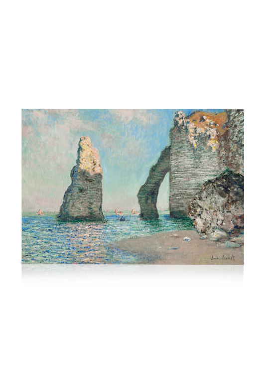 Monet - The Cliffs at Étretat canvas - Monet painting of cliffs ...