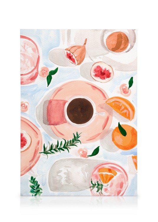 Still Life with Coffee Tableau sur toile - Peinture de café et de ...