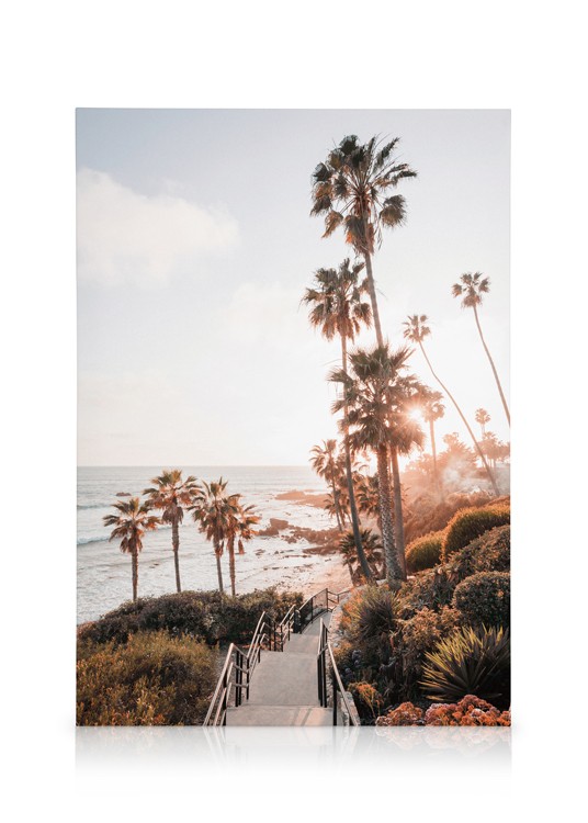 California Laguna Beach Tableau sur toile - Route des palmiers au ...