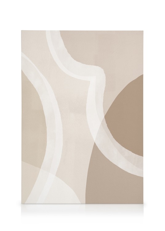 Beige Abstract No1 Canvas print