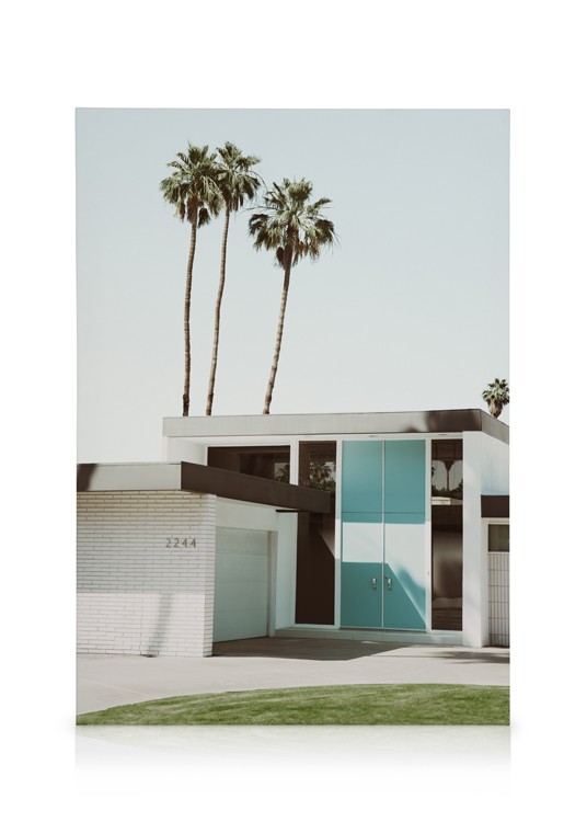 Mid Century Villa Quadro em tela