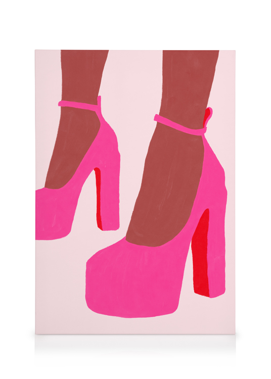 Pink High Heels Toile
