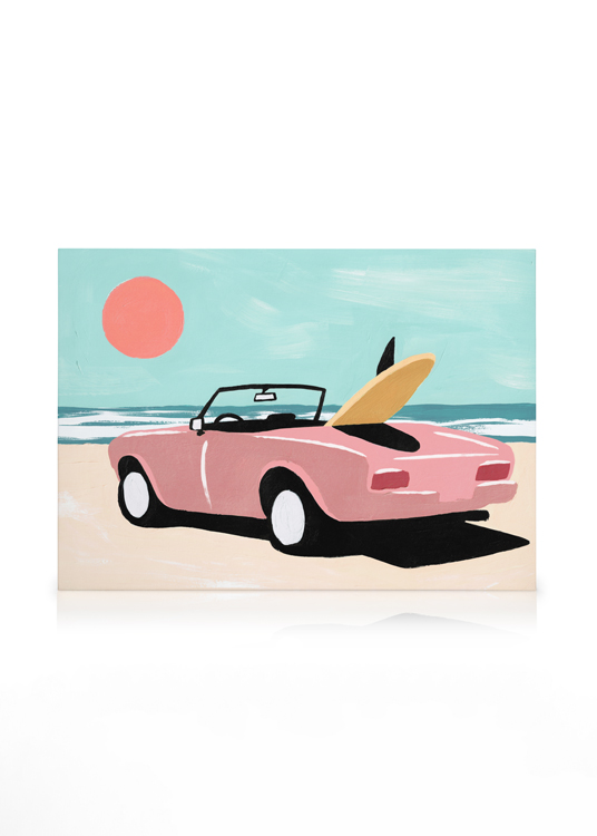 Surf Car Toile