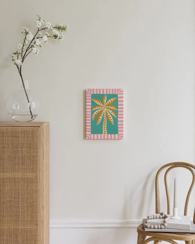 Funky Palm Tree Canvas