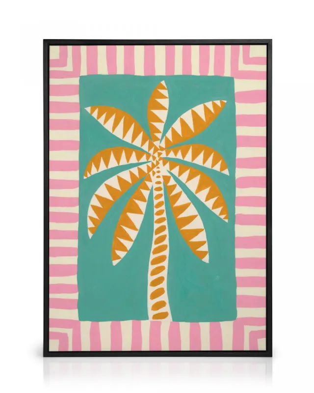 Funky Palm Tree Canvas