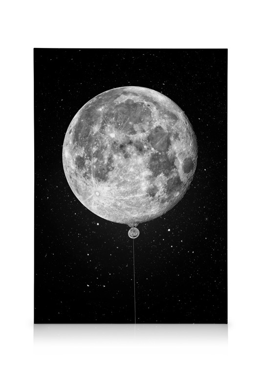 Moon Balloon Lærred
