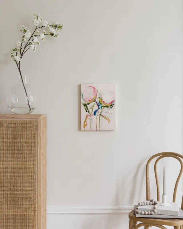 Artsy Peonies No1 Canvas