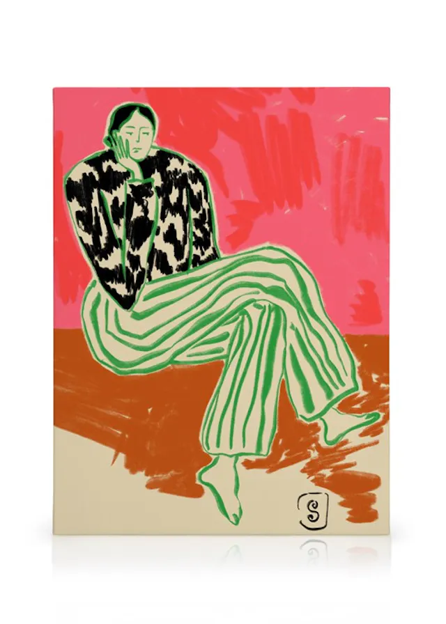 Calm Woman Portrait Tableau sur toile