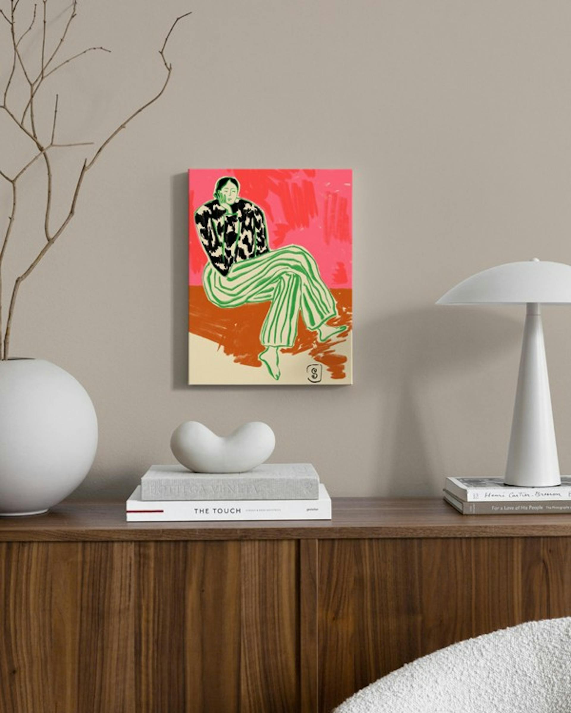Calm Woman Portrait Tableau sur toile