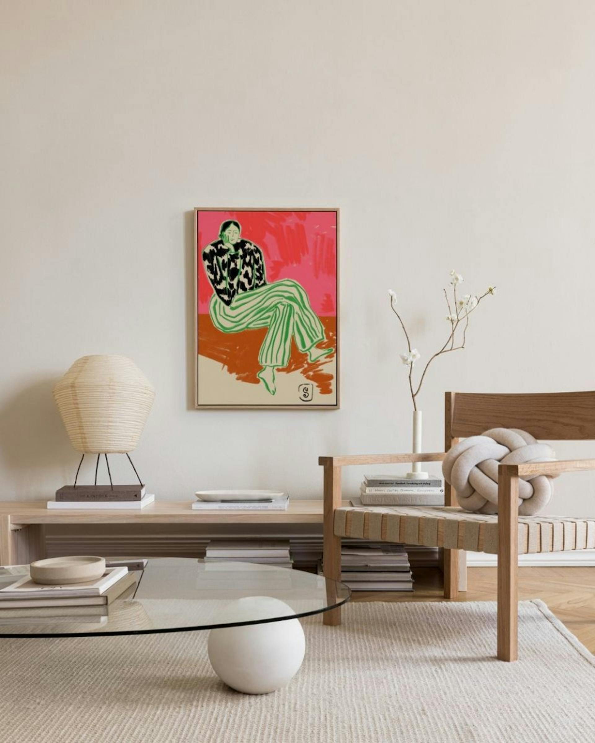 Calm Woman Portrait Tableau sur toile