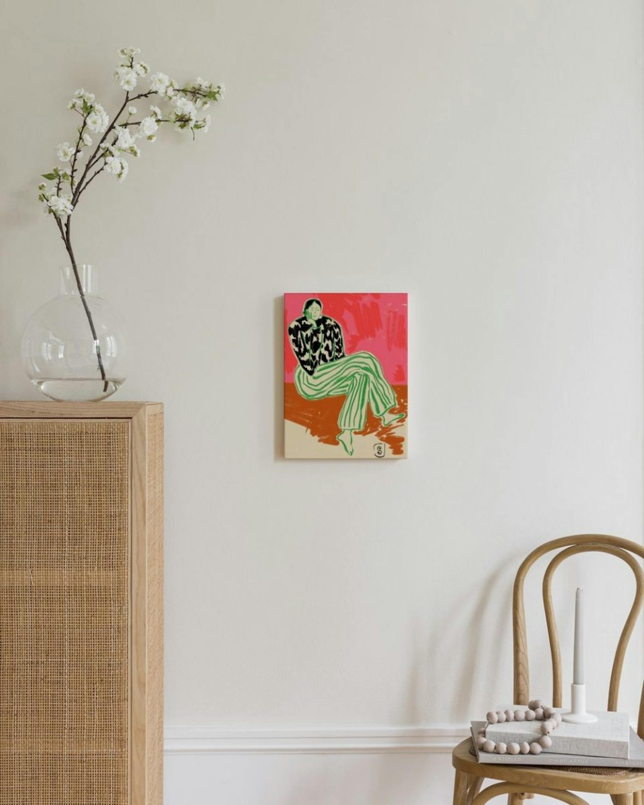 Calm Woman Portrait Canvas