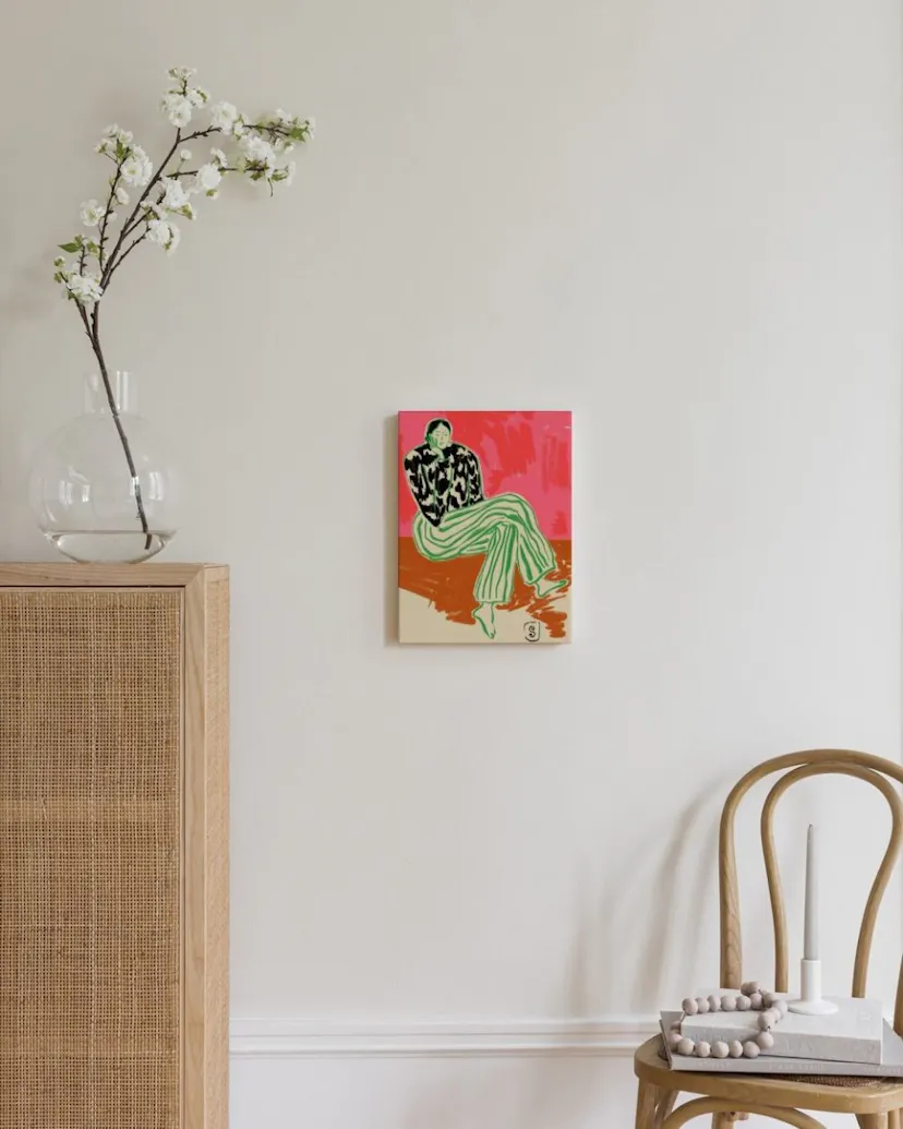 Calm Woman Portrait Canvas