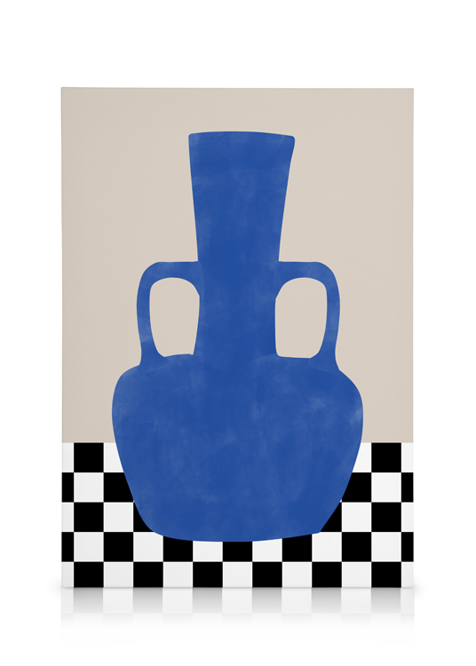 The Print Republic - Blue Still Life Poster No2 Canvas