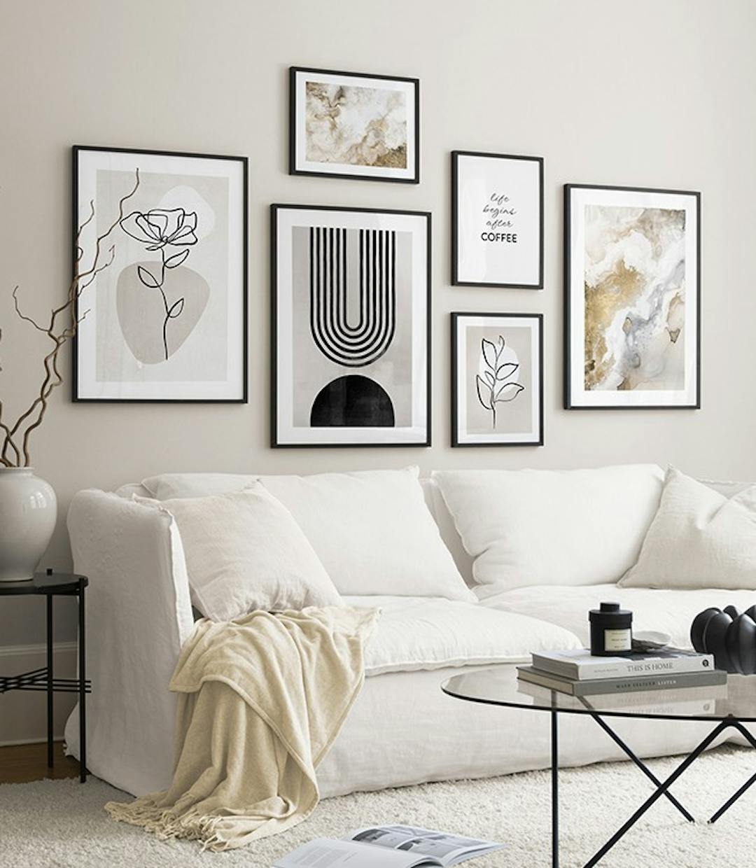 Coffee Color Chart Poster - Coffee shades - desenio.com