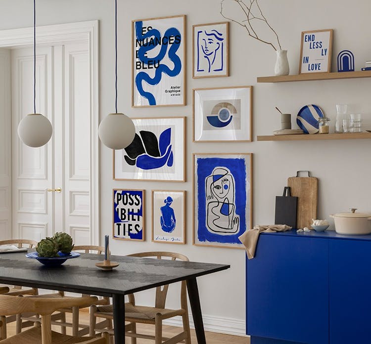 Blue Portrait No2 Plakat