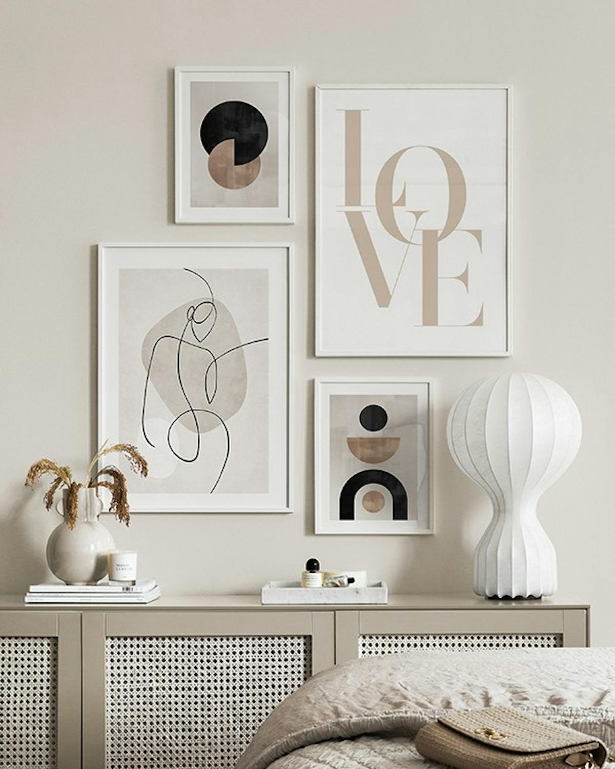 Love Beige Poster - Poster testo - desenio.it