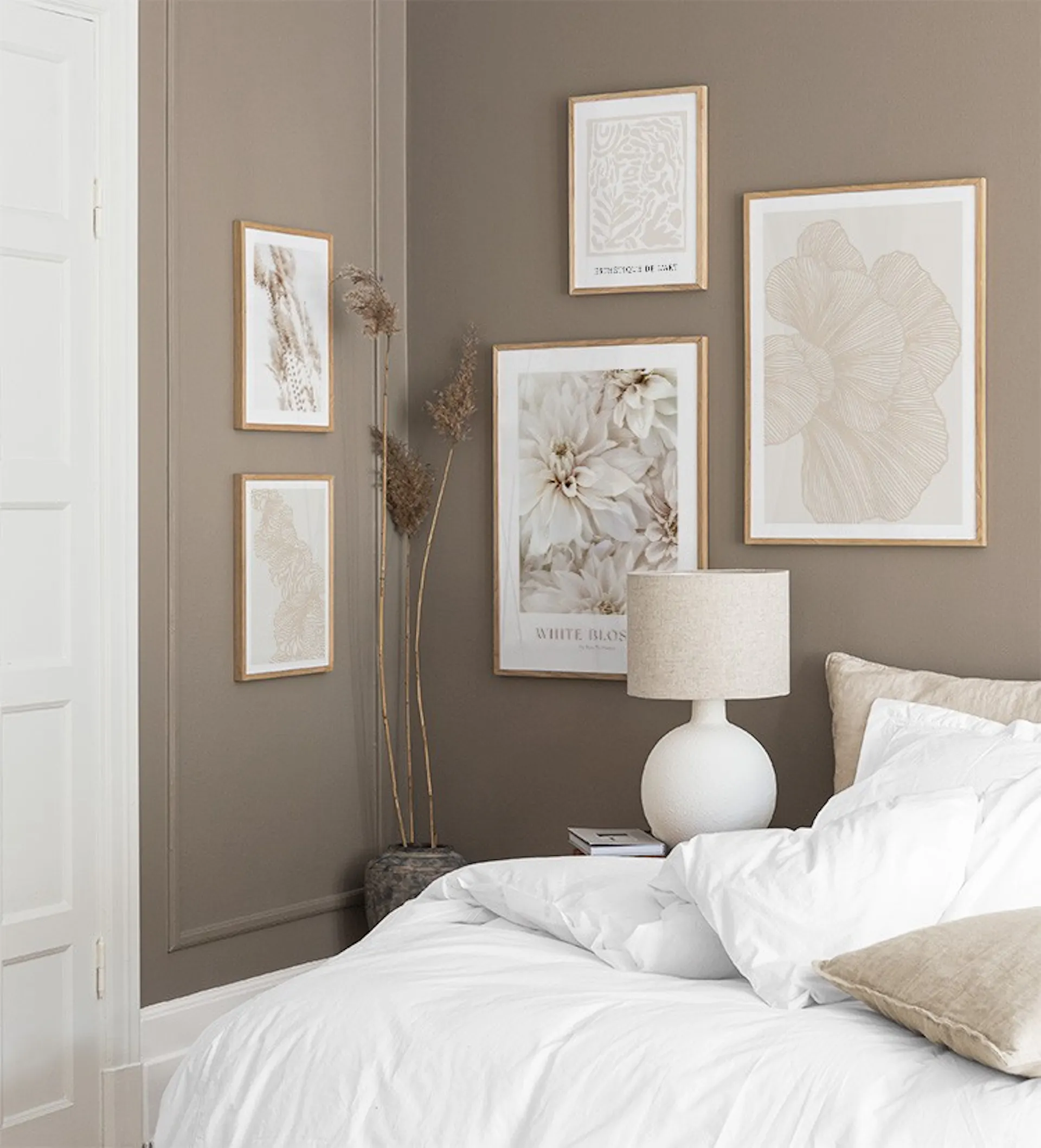Beige Shades gallery wall